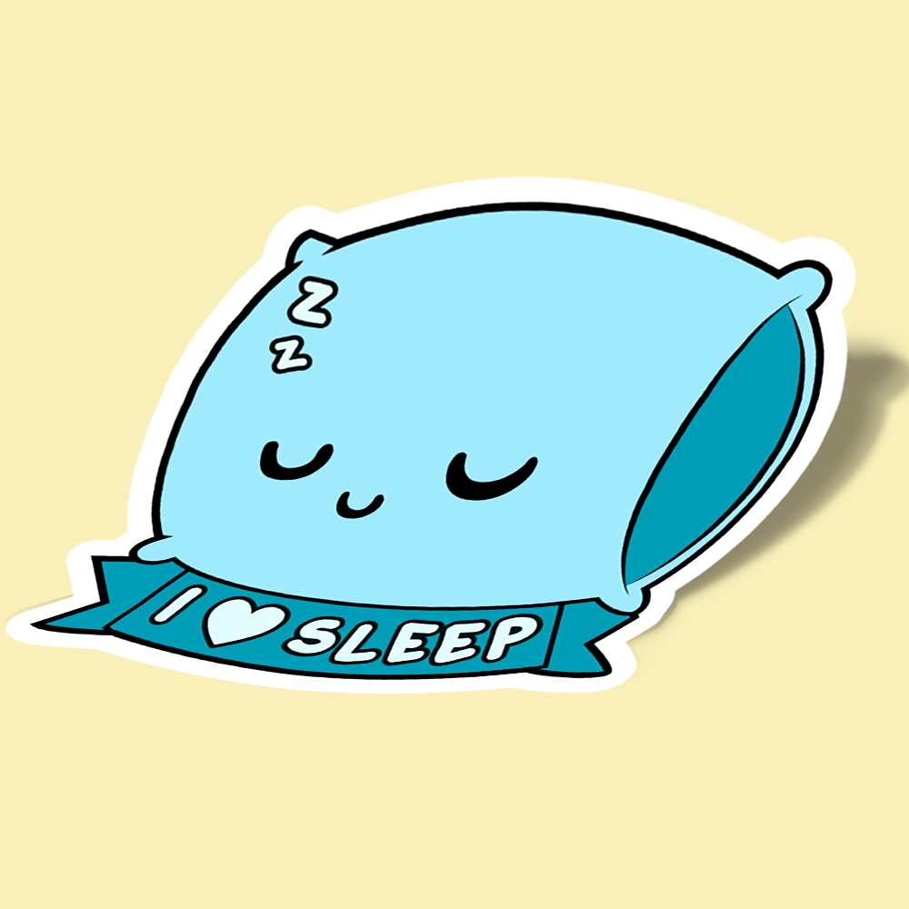 خرید و قیمت i love sleep pillow sticker | ترب
